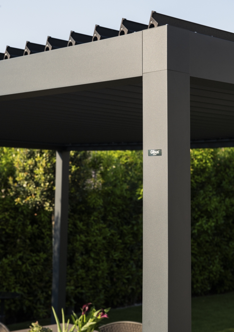 Pergola Lamellendach: Die optimale Terrassenüberdachung | Gibus